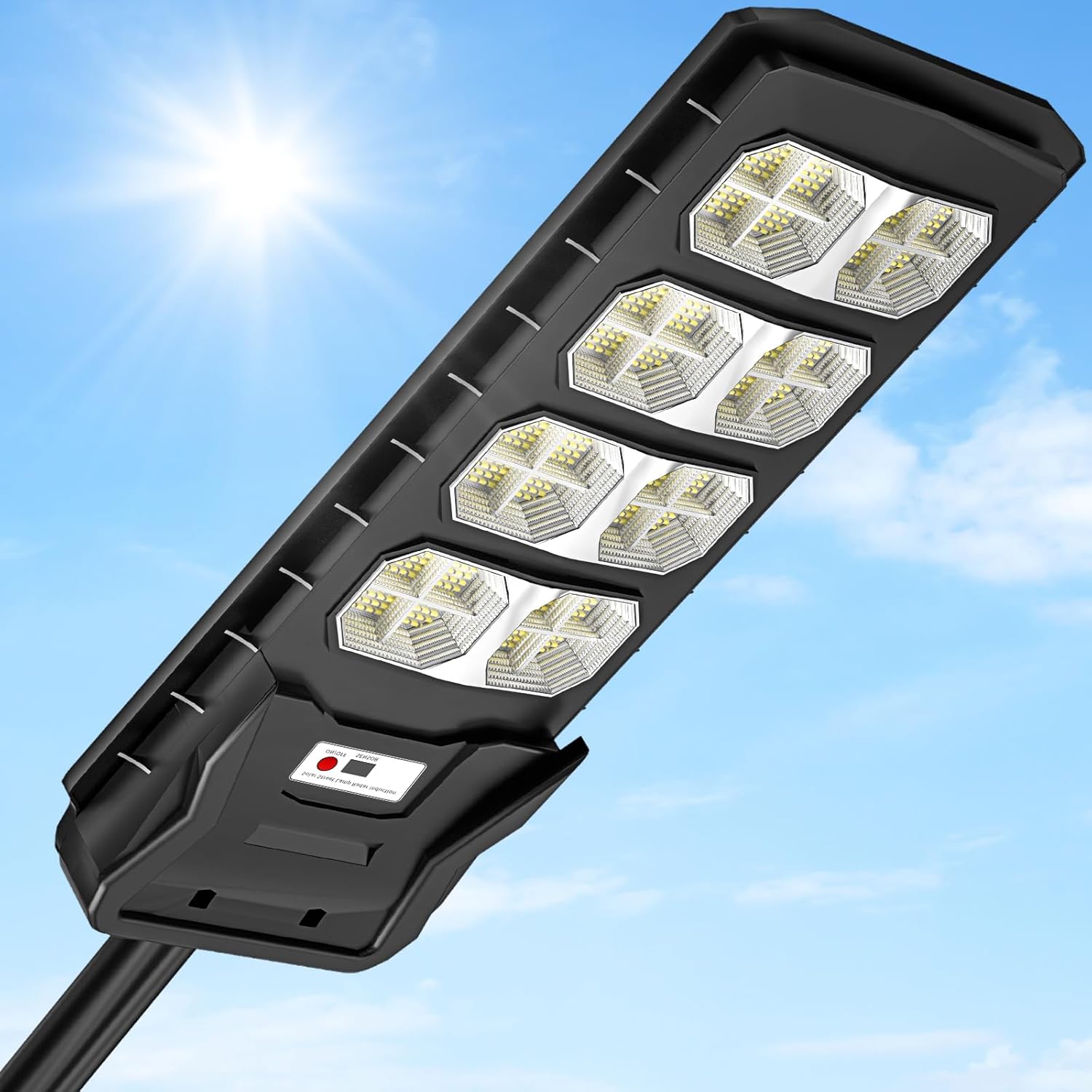 VowelsOne 800W Solar Street Lights Outdoor Waterproof, LED Street Light ...