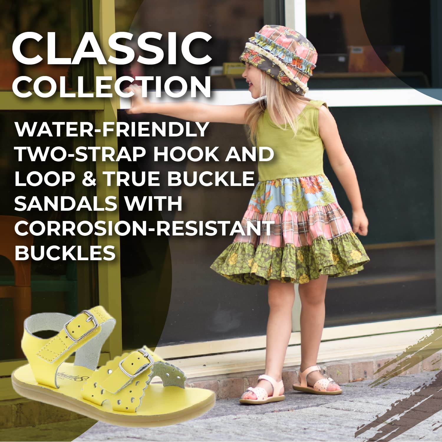 Snapklik.com : FOOTMATES Ariel And Eco-Ariel Waterproof Sandals For ...