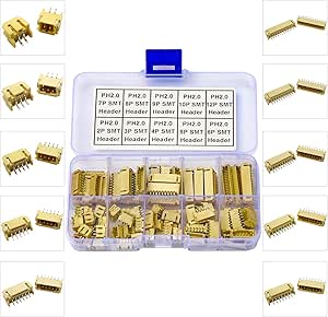 Amazon.com: Kidisoii JST Connector Kit, PH2.0 SMT Header Jst 2mm Pitch IC Socket Plugs Adapter ...
