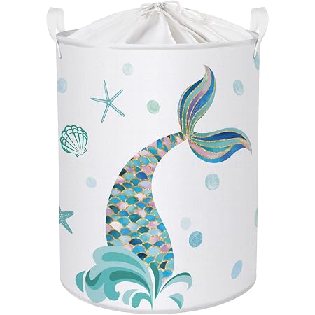 Amazon.com: Ocean Sea Waves Tropical Beach Cotton Round Laundry Basket ...