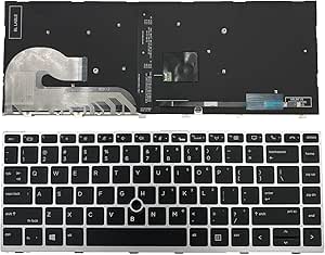 Amazon.com: Tiugochr Laptop Replacement US Layout with Backlight with Pointing Keyboard for HP ...