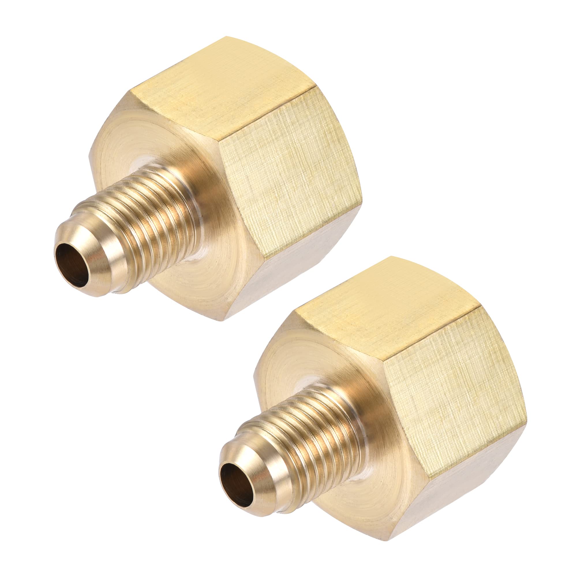 Snapklik.com : Uxcell Brass Pipe Fitting, 1/4 SAE Flare Male 1/2 SAE ...