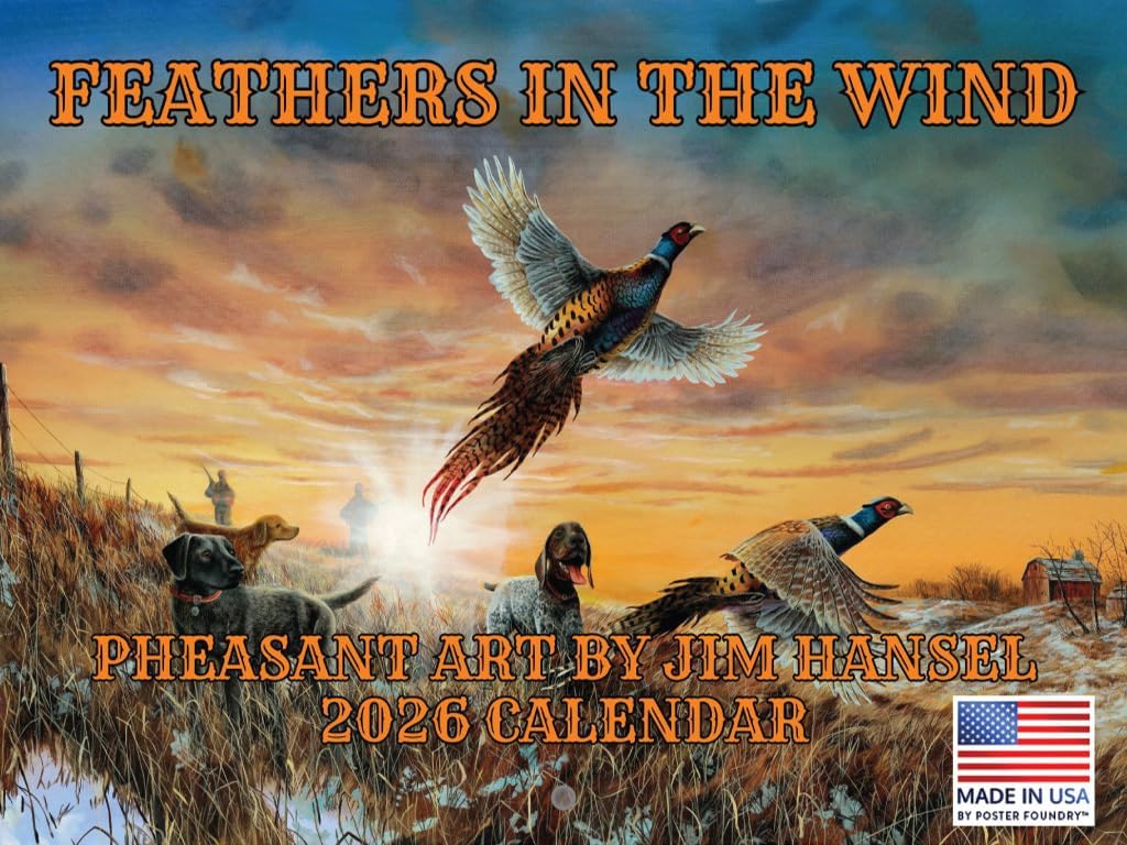Amazon.com: Jim Hansel Pheasant Bird Calendar 2026 Monthly Hunting ...
