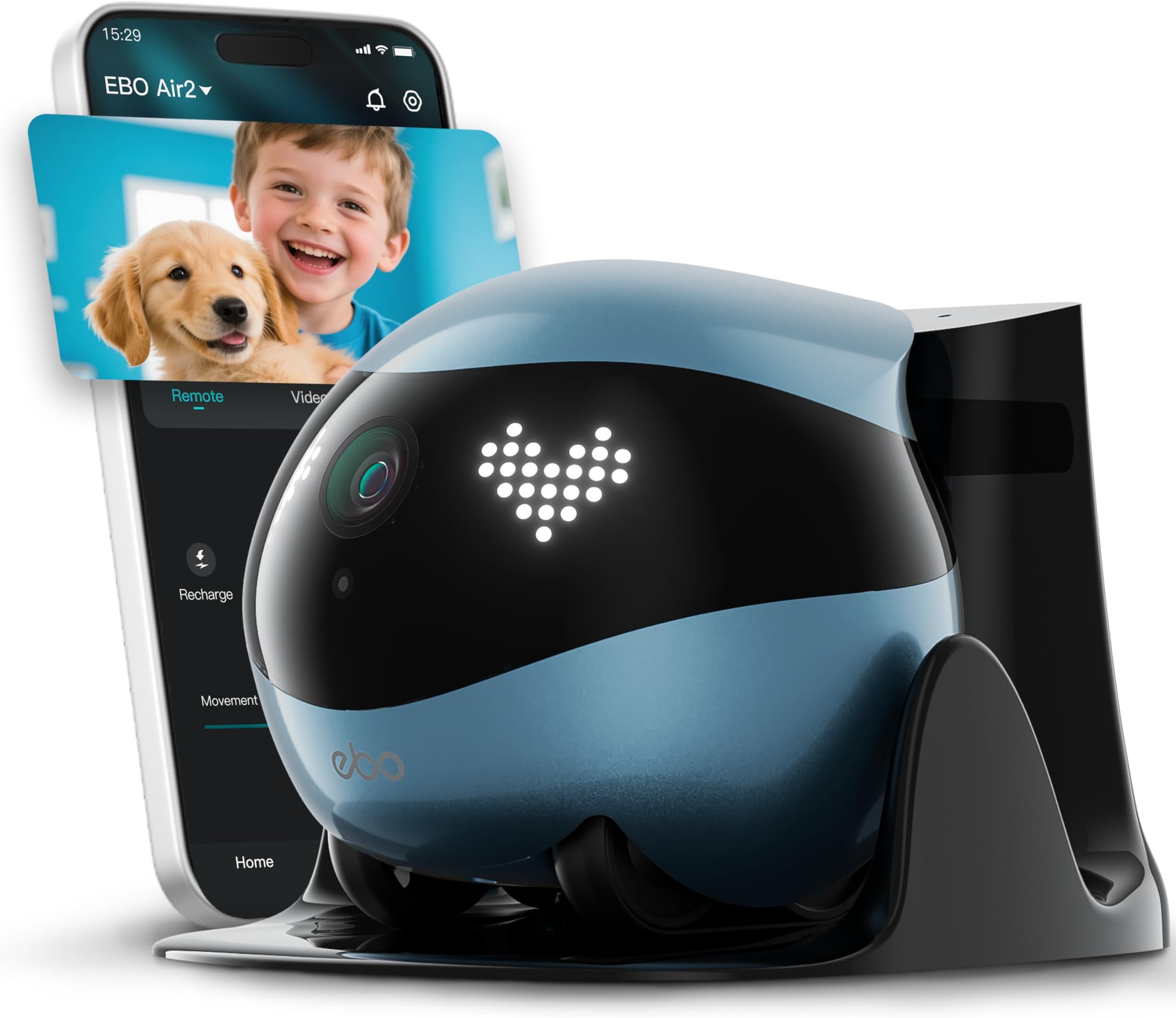 Amazon.com: Enabot ROLA Mini 2K Pet Camera Robot + ROLA Smart Cat Water ...