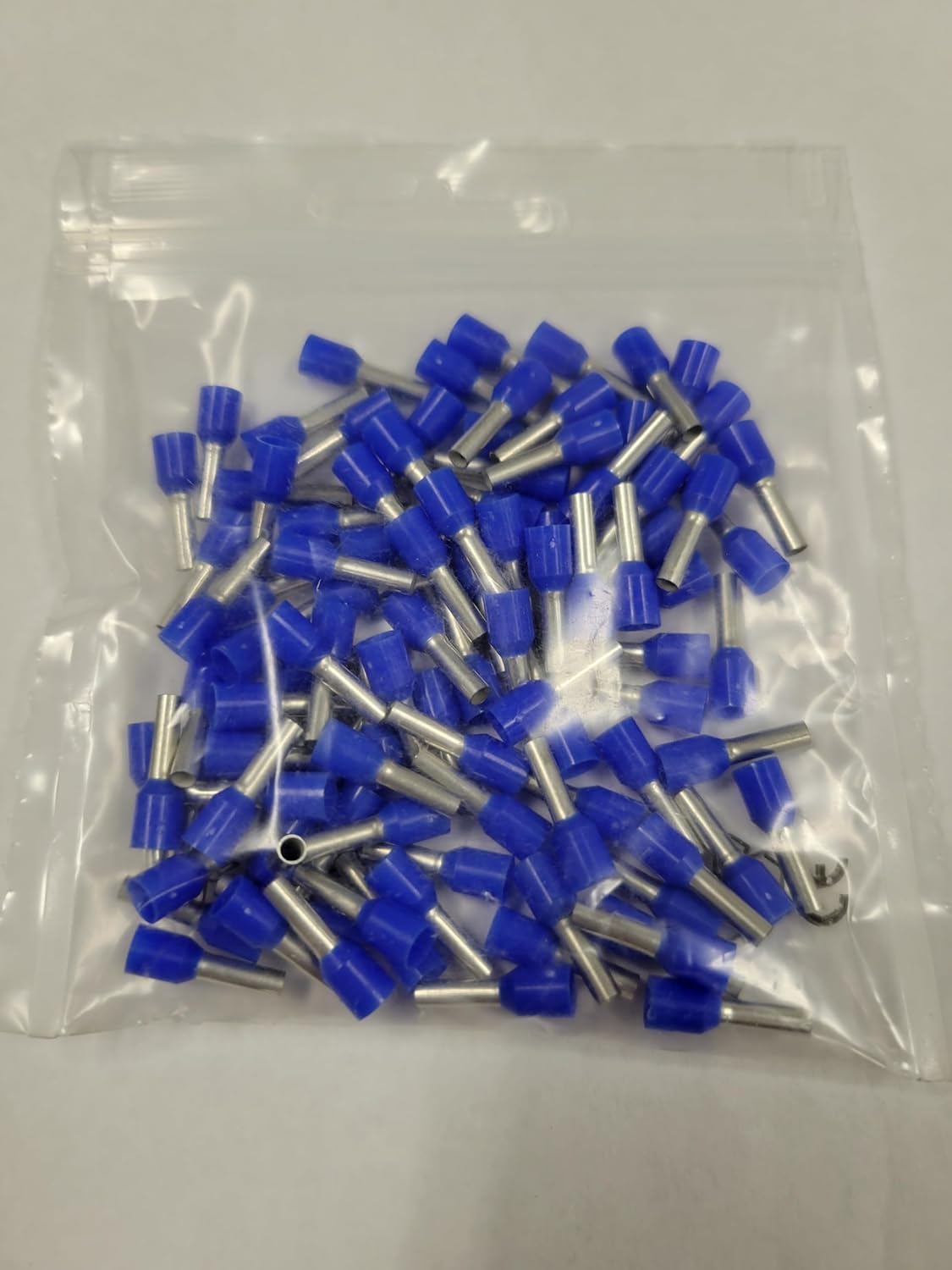 generic Ferrule connectors 216-206 Blue (100pcs) Wago fits 14awg 14 ga ...