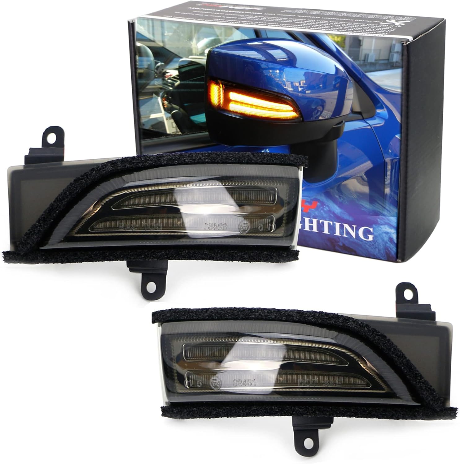 iJDMTOY JDM Spec White/Amber Switchback Sequential Flash LED Side ...