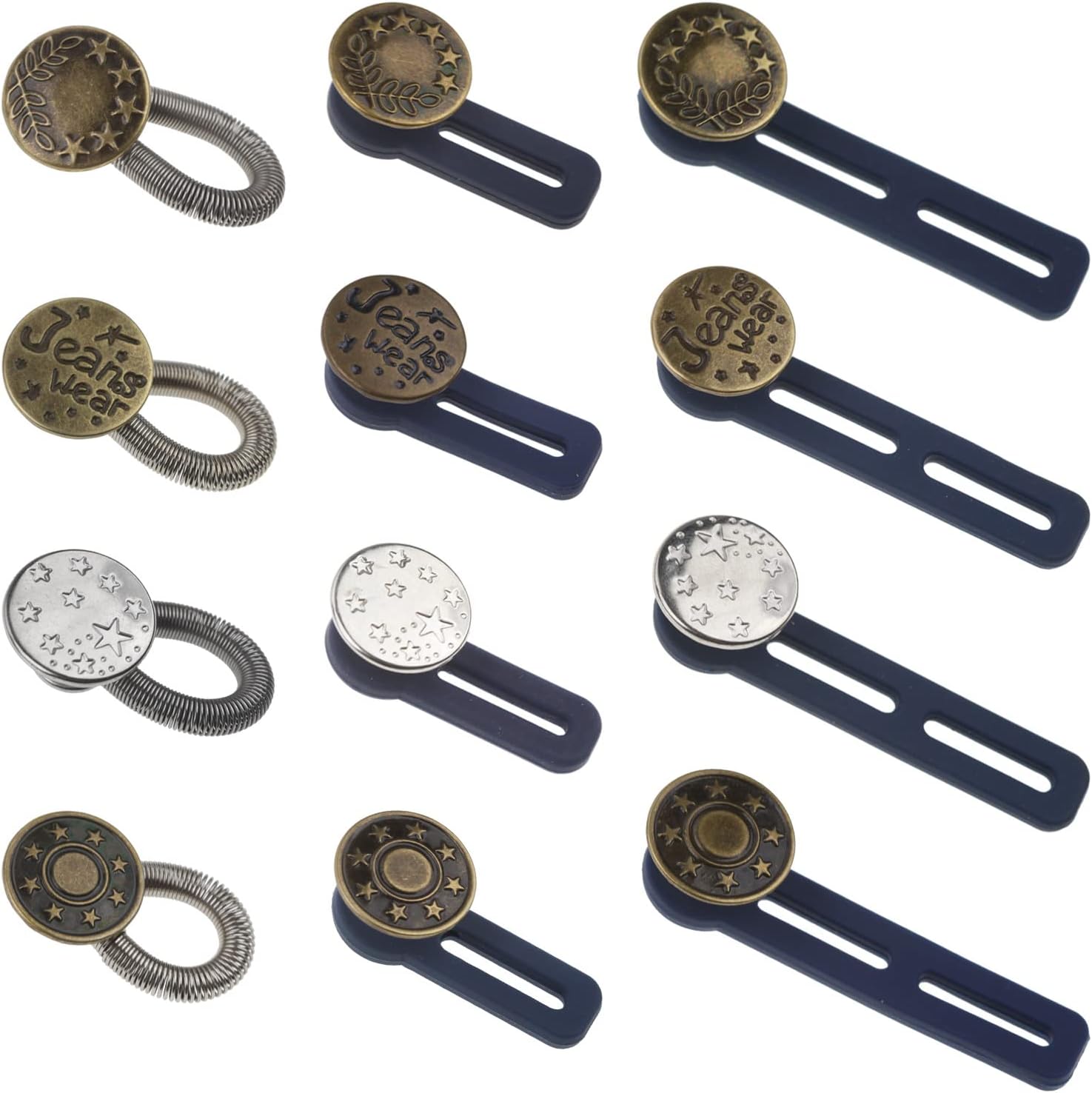 Amazon.com: 12 PCS Pants Waist Button Extender, No Sewing Instant ...