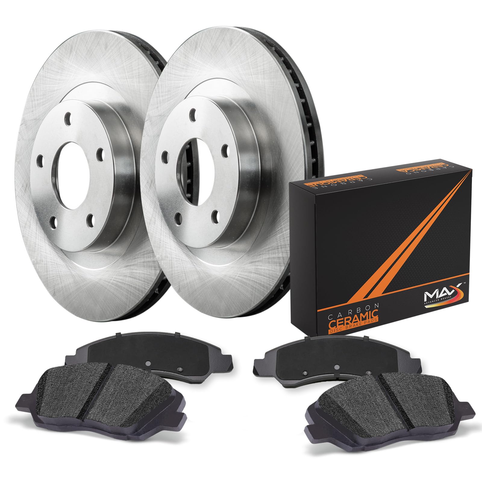 Max Advanced Brakes Rear Brake Kit Compatible With 2012 2013 2014 2015 ...