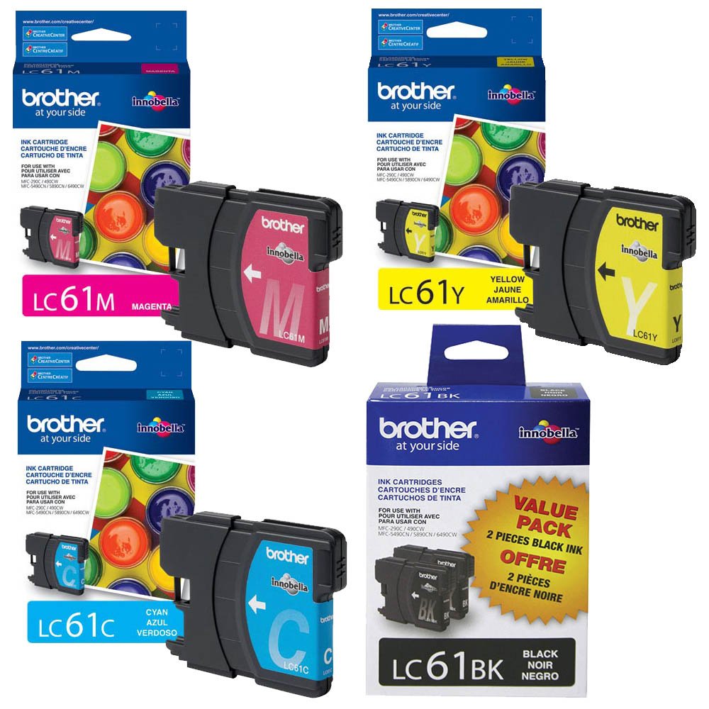 Amazon.com: Brother MFC-255CW Ink Cartridge Set - 2pcs Black with 1 of ...