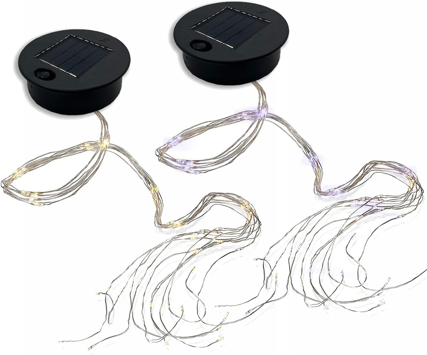 2 Pack Solar Watering Can String Lights Replacement Top - Round Solar ...