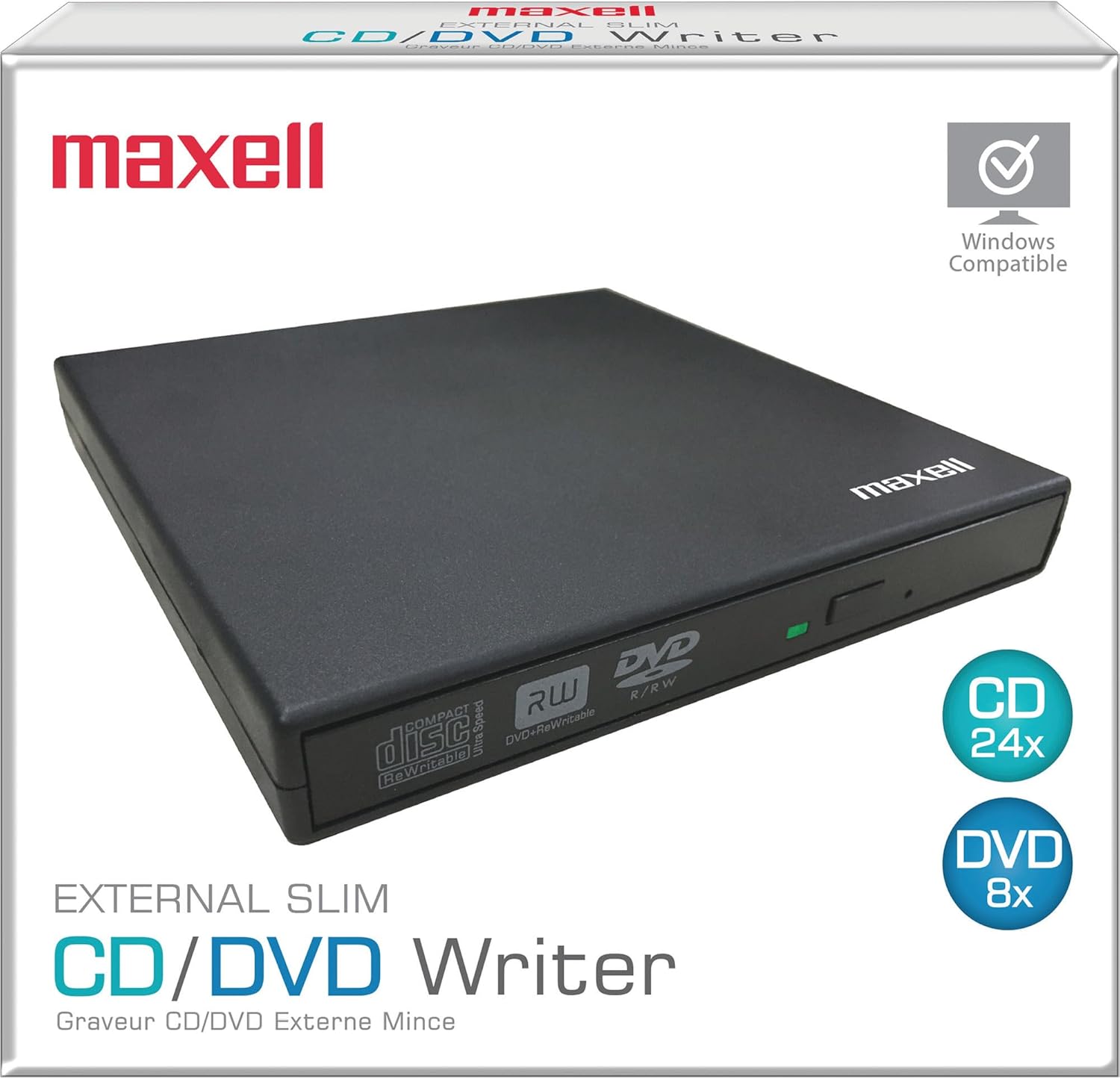 Amazon.com: Maxell® CD/DVD External USB 2.0 Reader/Writer : Electronics