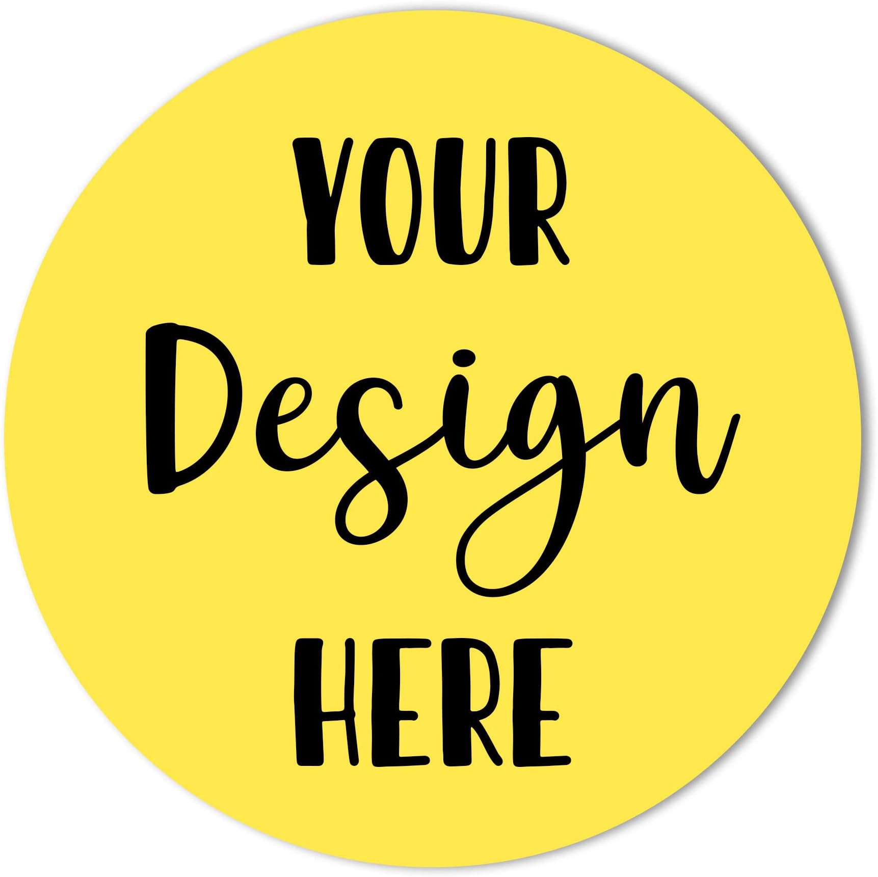 Amazon.com : Custom Stickers Label Stickers - 120 Round Personalized ...