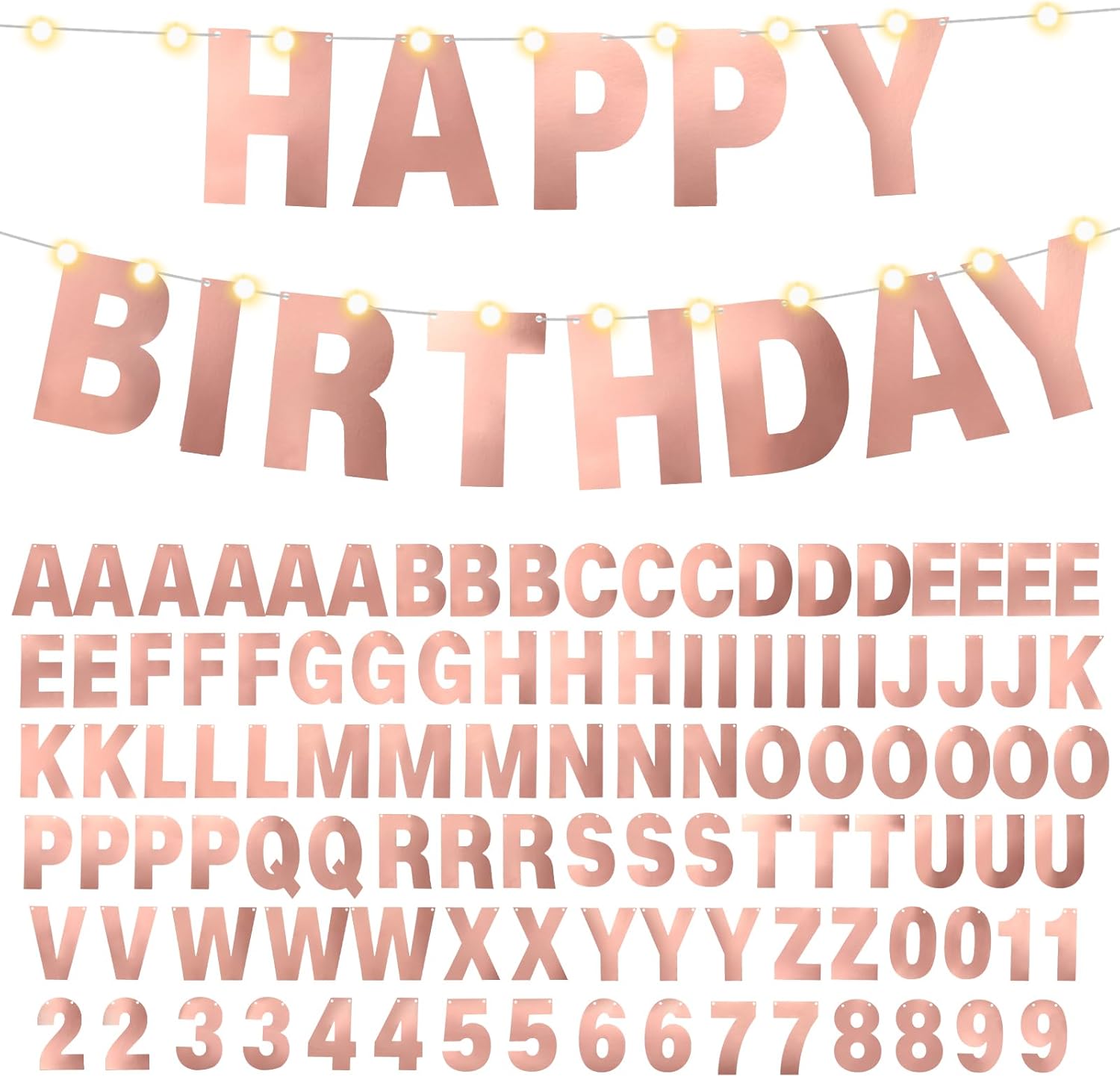 Amazon.com: 112 Pcs DIY Glitter Customizable Banner Kit Custom Banner ...