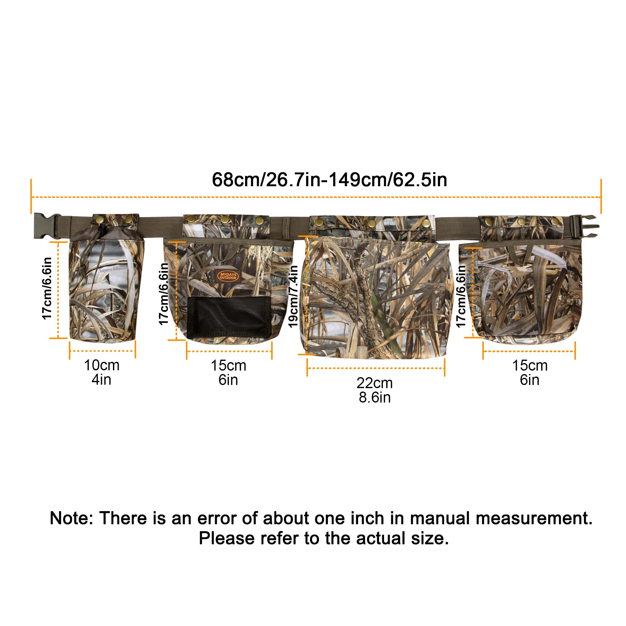Snapklik.com : MDSTOP Dove Hunting Game Belt, Multifunction Hunting ...