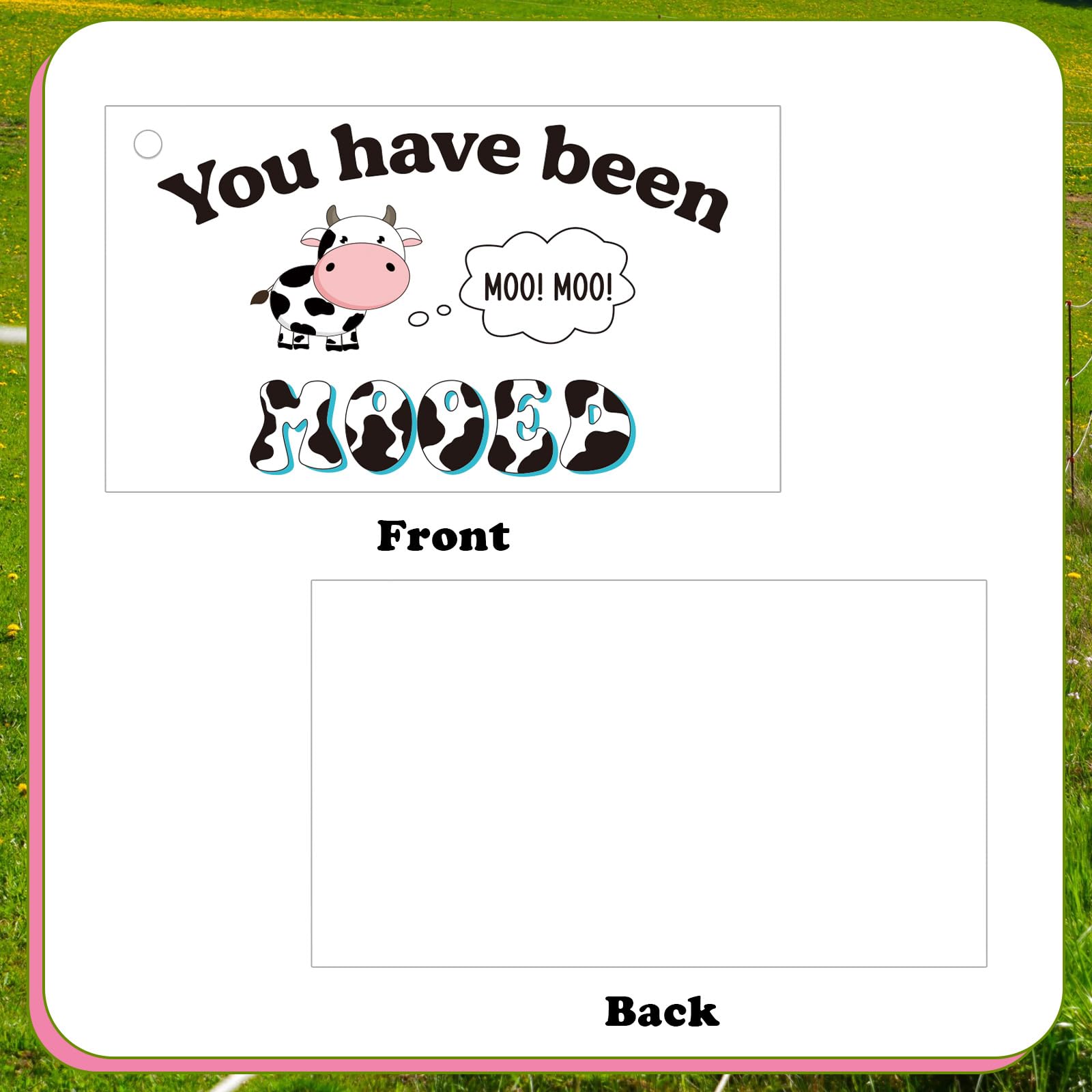 Snapklik.com : 60 Pcs You Have Been Mooed Card Kits Includes 20 Moo Moo ...