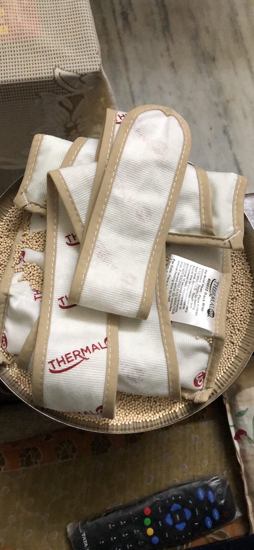 Thermalon Microwave Activated Moist Heat Therapy Wrap with Ties for ...