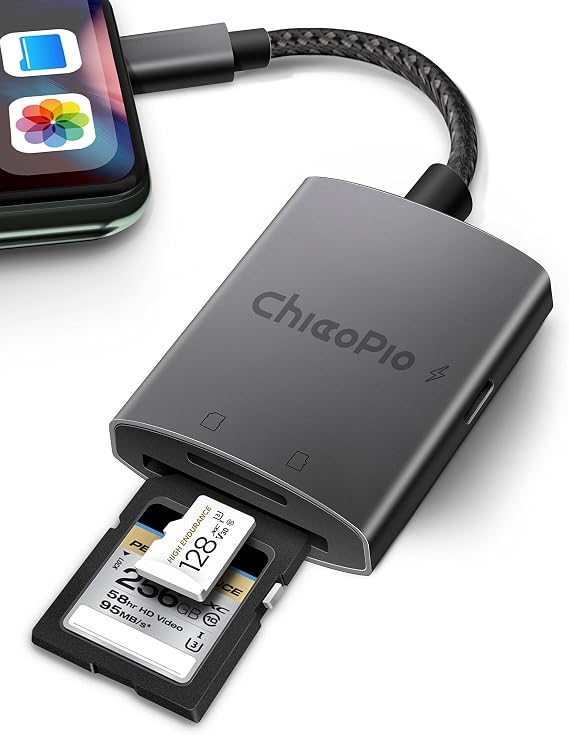 SD Card Reader for iPhone / iPad, ChiaoPio Memory Card Reader, SD Card ...