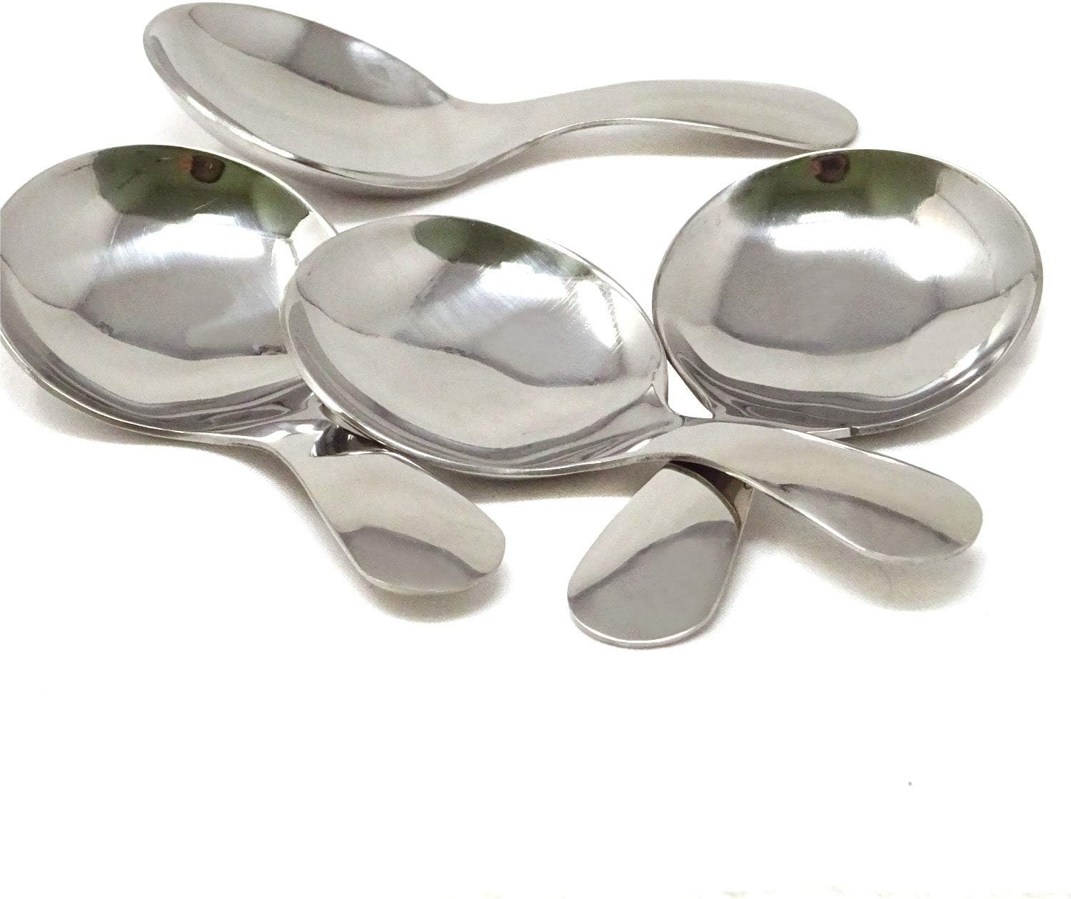 Amazon.com: Honbay 4PCS Stainless Steel Short Handle Spoon for Salt ...