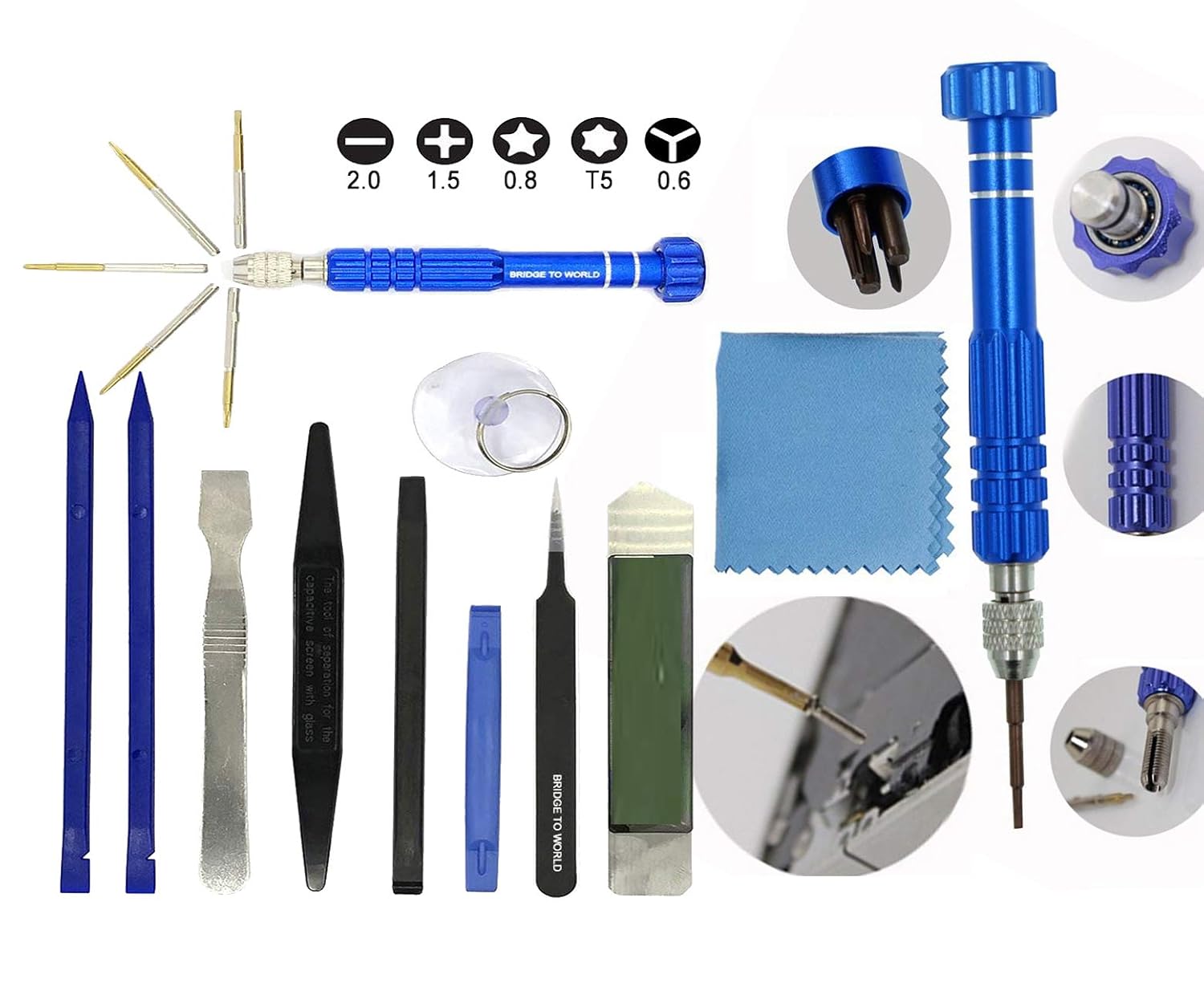 Diy Crafts India 302707174108 5 in 1 Repair Opening Pry Tool Kit With ...