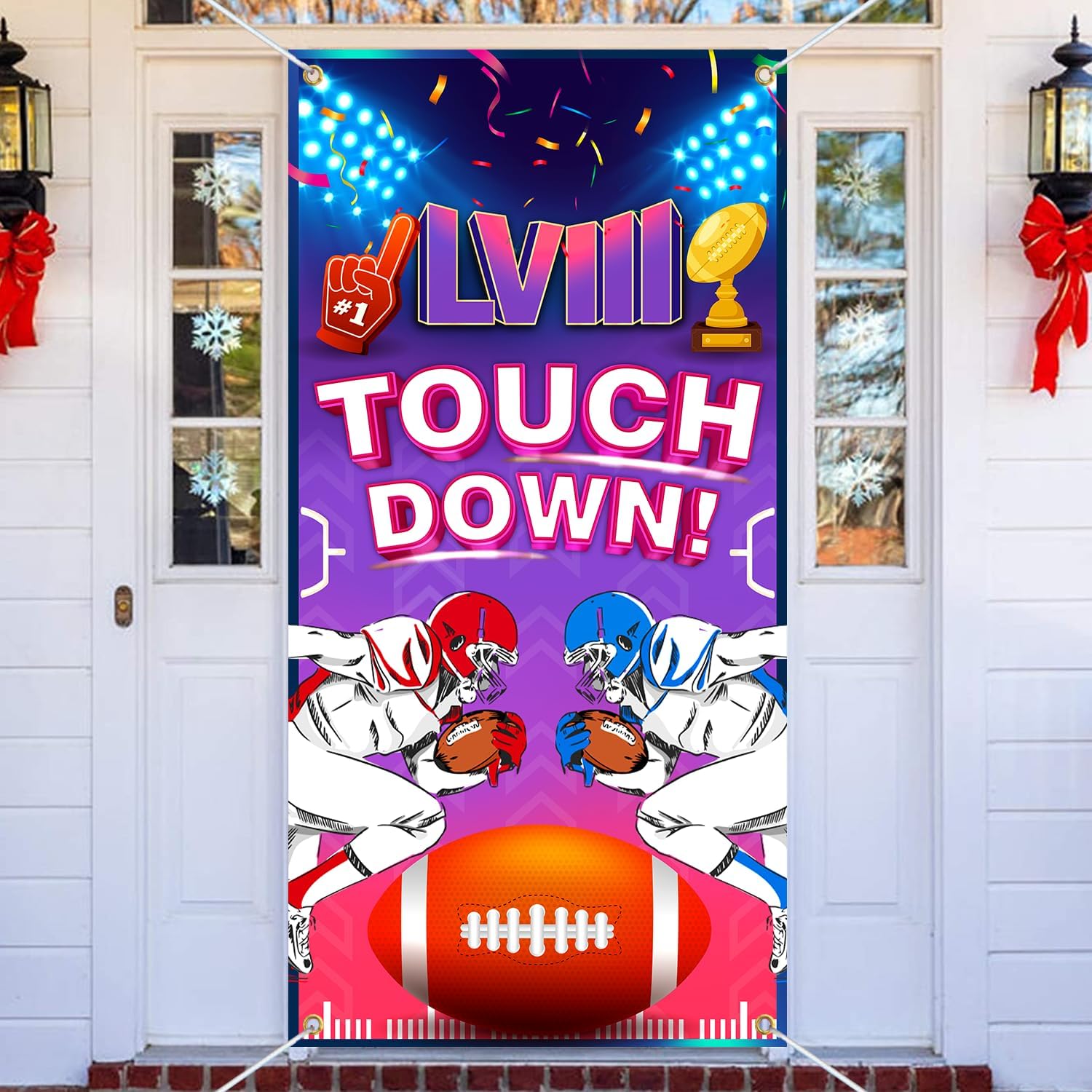 Amazon.com: 71*43IN Football Backdrop Football Party Backdrop Football ...