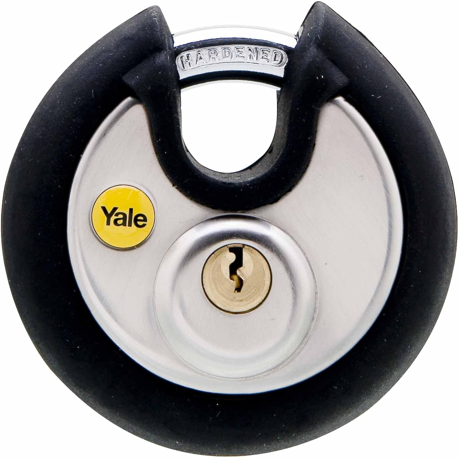 Yale Locks YALY13070 70 mm Stainless Steel Disc Padlock : Amazon.co.uk ...