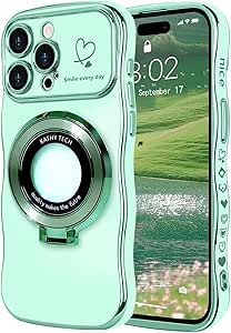 Amazon.com: NITITOP Compatible with iPhone 14 Pro Max Case Magnetic Ring Stand [Compatible with ...