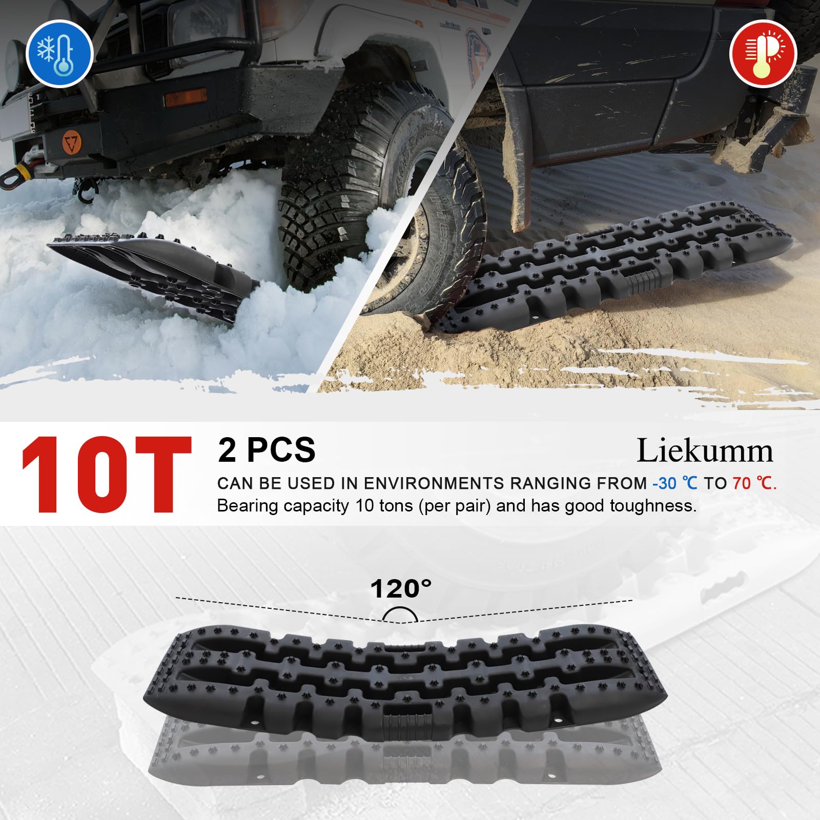 Snapklik.com : 2PCS 421""x118"" Recovery Traction Boards, 22000lbs ...