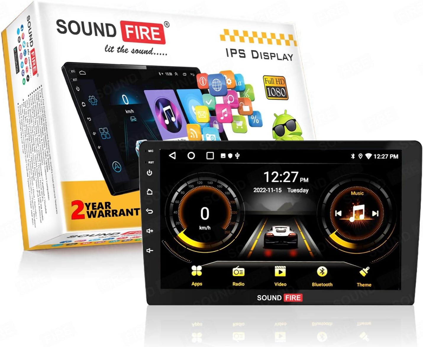 SOUND FIRE NEXGeneration 9" Inch QLED IPS Android with Wireless Car ...