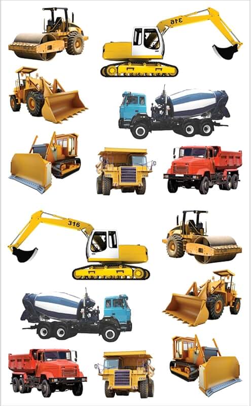 Amazon.com: construction equipment stickers