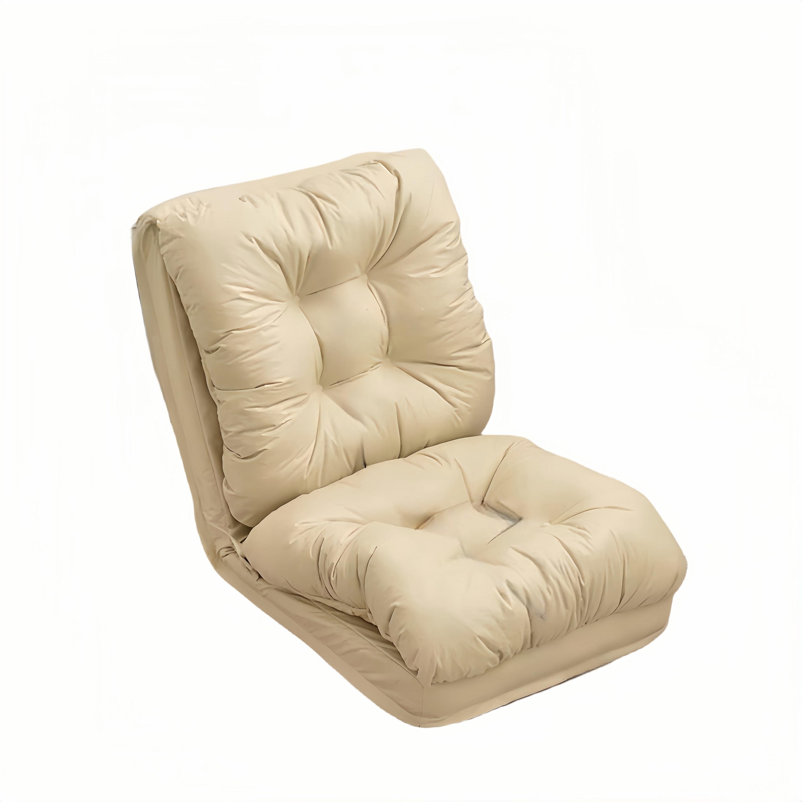 Amazon｜Jiza ソファーベッド おりたたみ 座椅子 一人掛け 背もたれ ローソファ 在宅ワーク ふわふわ おしゃれ シンプル 組立簡単 リクライニングチェア 180度フラット可能 厚さ ...