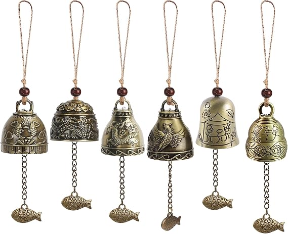 Feng Shui Chimes, 6 Stück Feng Shui Glocken, Fengshui Glocke, Campanula ...