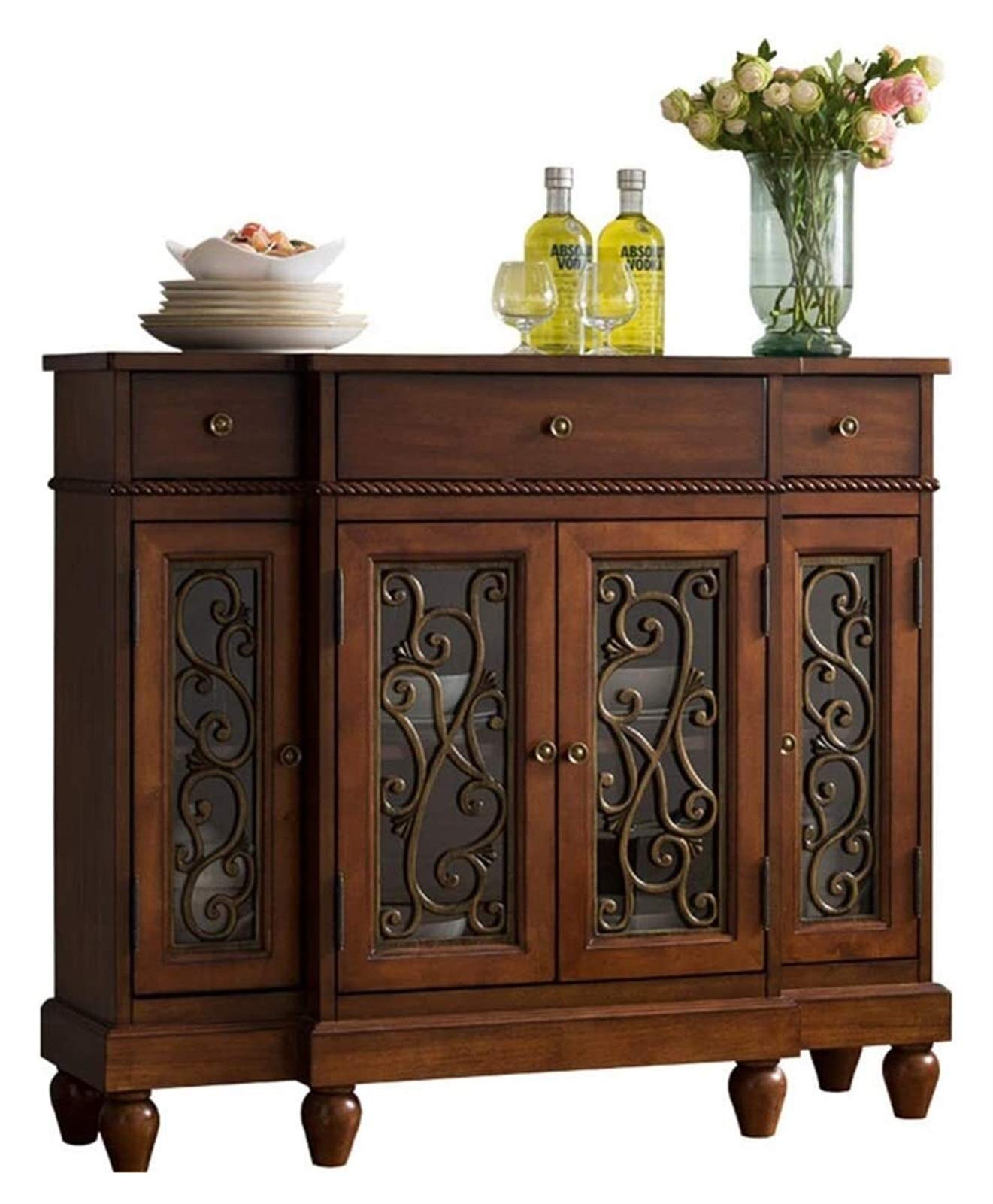 Buy Villa Furniture Sideboard Buffet Storage Cabinet, Wood Buffet ...