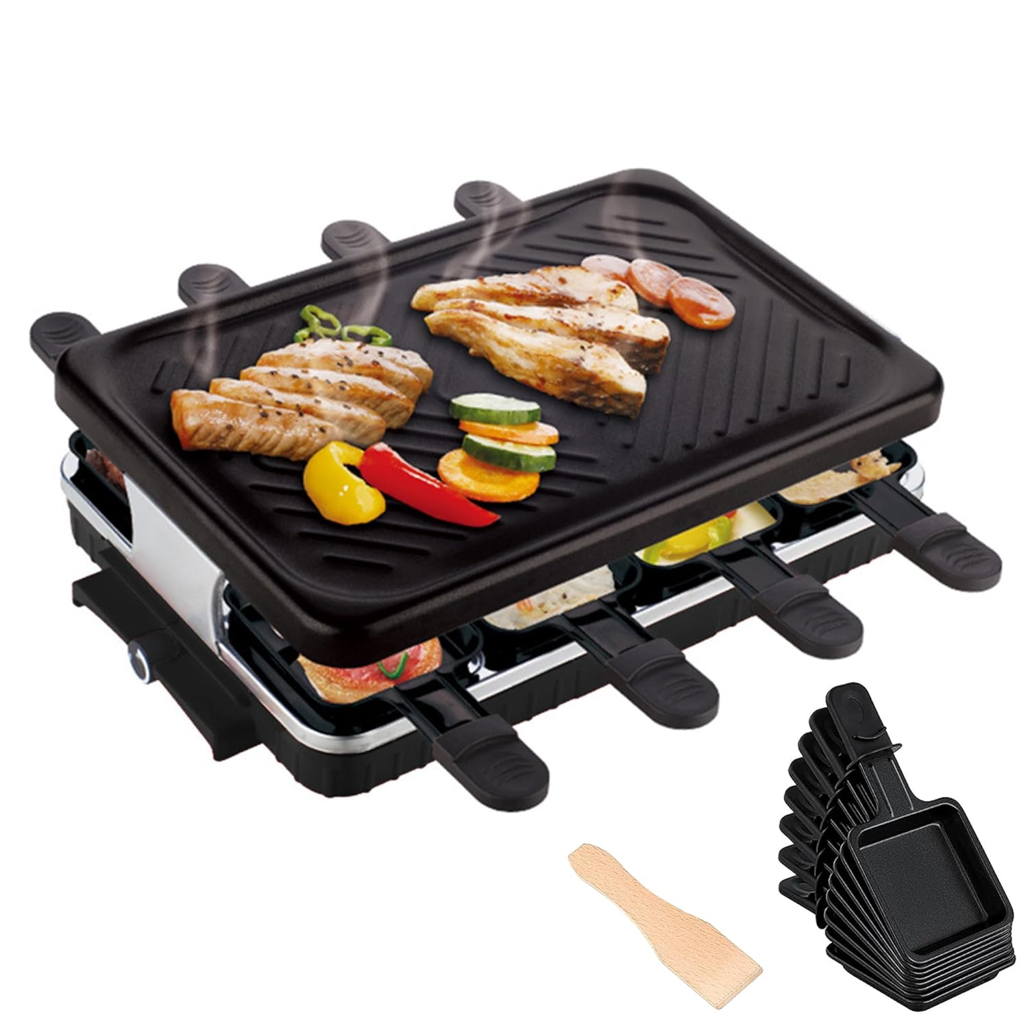 Buy ARKZO Korean BBQ Indoor Table Raclette Electric Grill - Portable ...