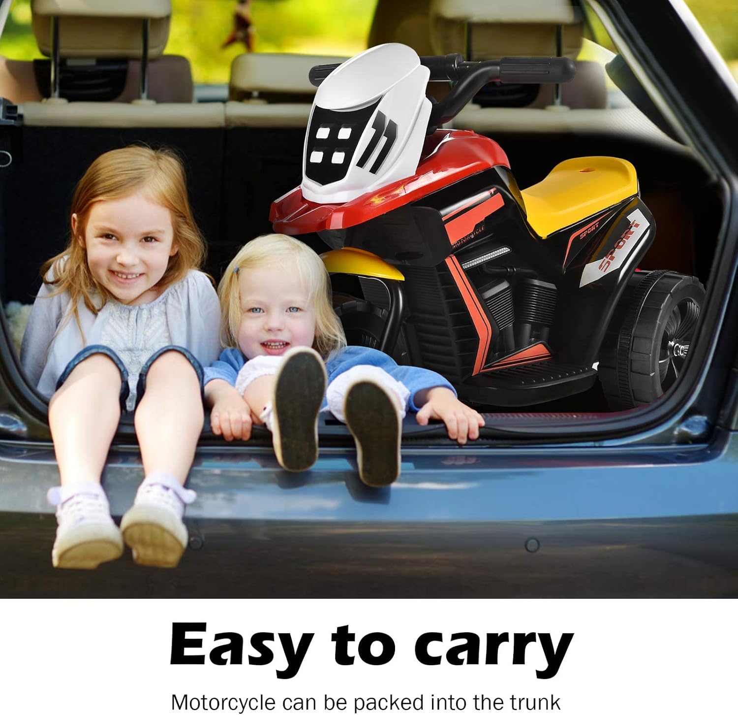 OLAKIDS Motocicleta de paseo de 6 V, motor eléctrico para niños con ...