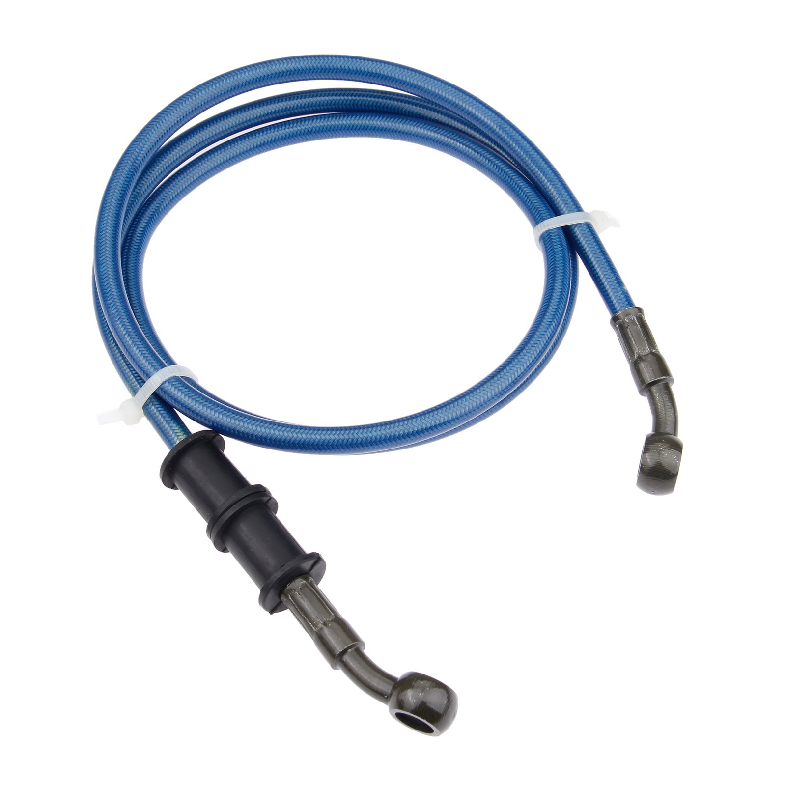 Snapklik.com : 120cm Motorcycle Hydraulic Brake Hose, Blue Braided ...