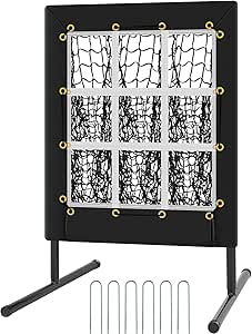 Amazon.com: Blueweenly Baseball 9 Hole Pitching Net With Target Pockets ...