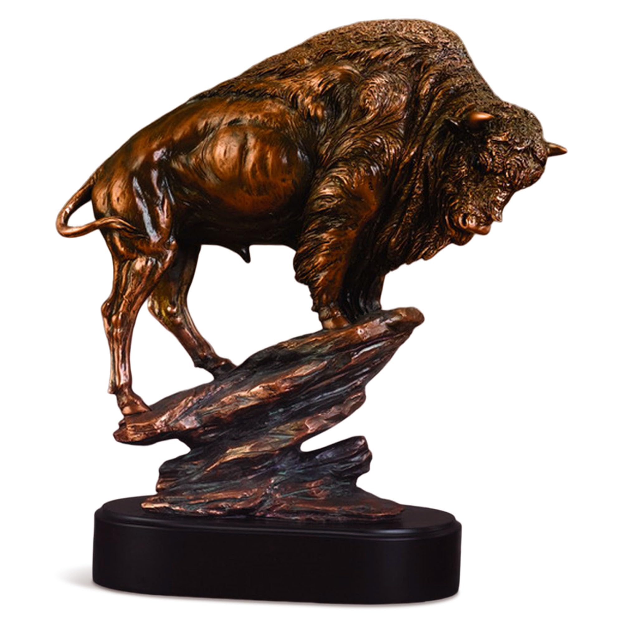 Amazon.com: Buffalo Large Statue Bronze Finish : Home & Kitchen