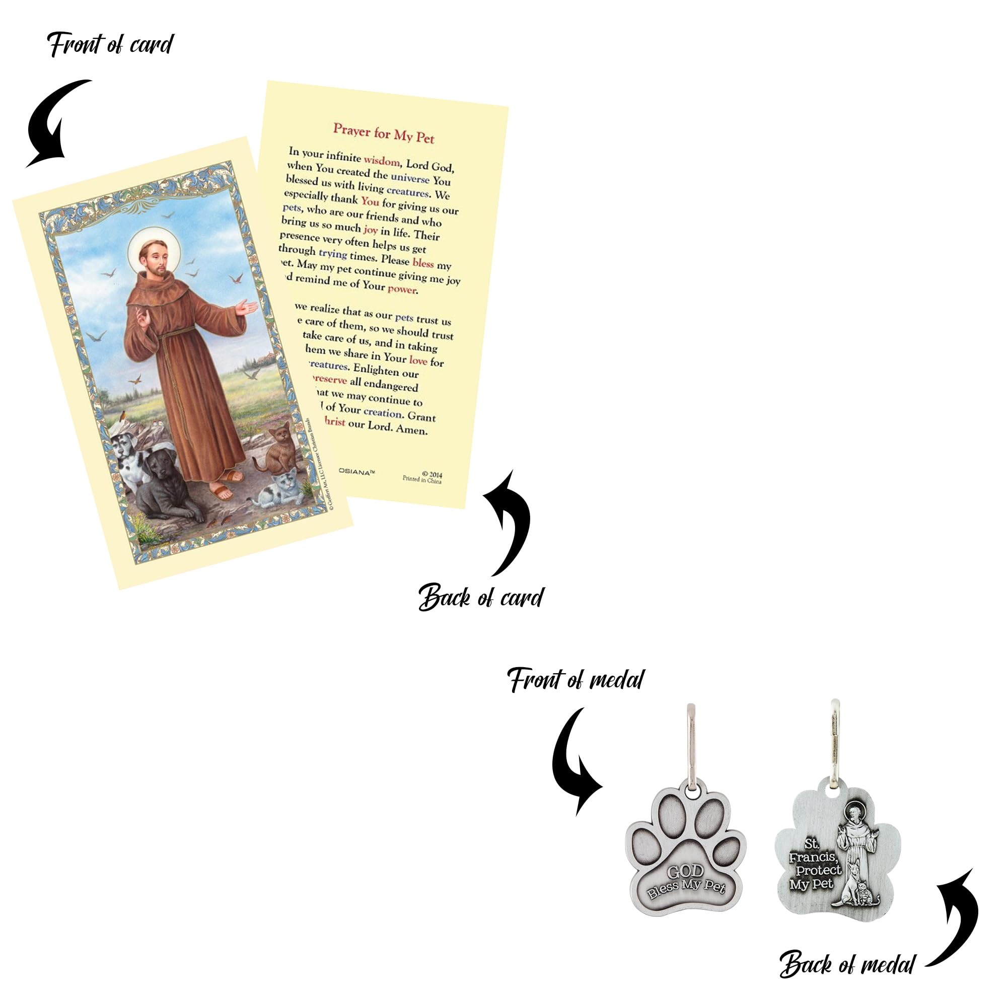 Snapklik.com : St Francis Dog Tag - Laminated St Francis Of Assisi ...