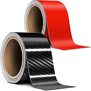 Amazon.com: VViViD Automotive Vinyl Wrap 2 Tape Rolls of 2" x 20ft (Gloss Epoxy Black Carbon ...