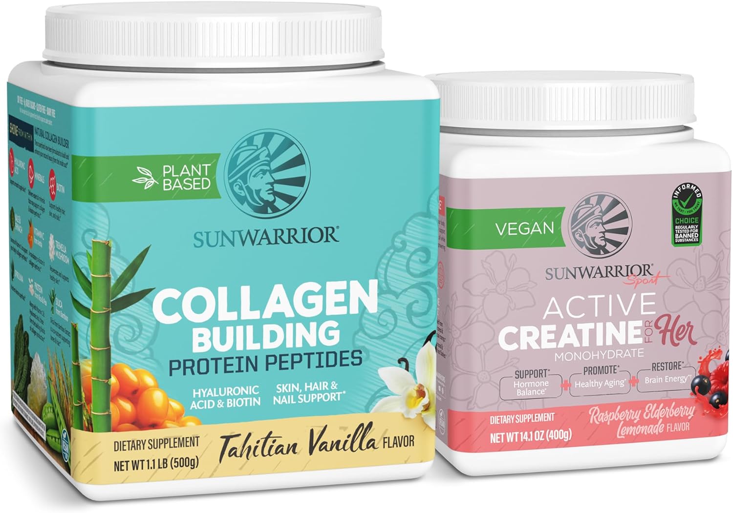 Amazon.com: Sunwarrior Vegan Collagen Building Powder Vanilla Flavored ...