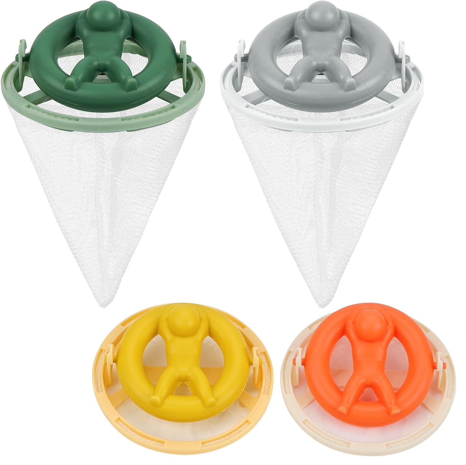 Adorila 4 Pack Reusable Washing Machine Lint Catcher, Hair Filter ...