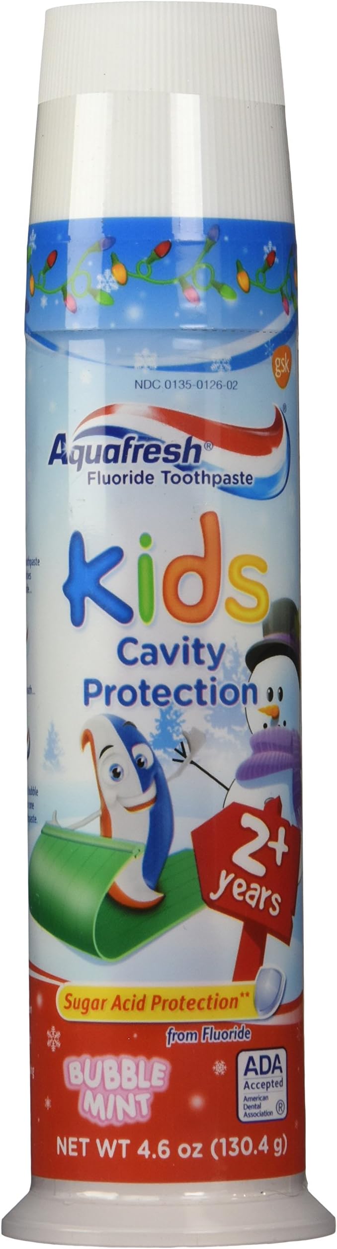 Amazon.com: Aqua Fresh Kids Pmp Size z Kids Pump Toothpaste, Bubble ...