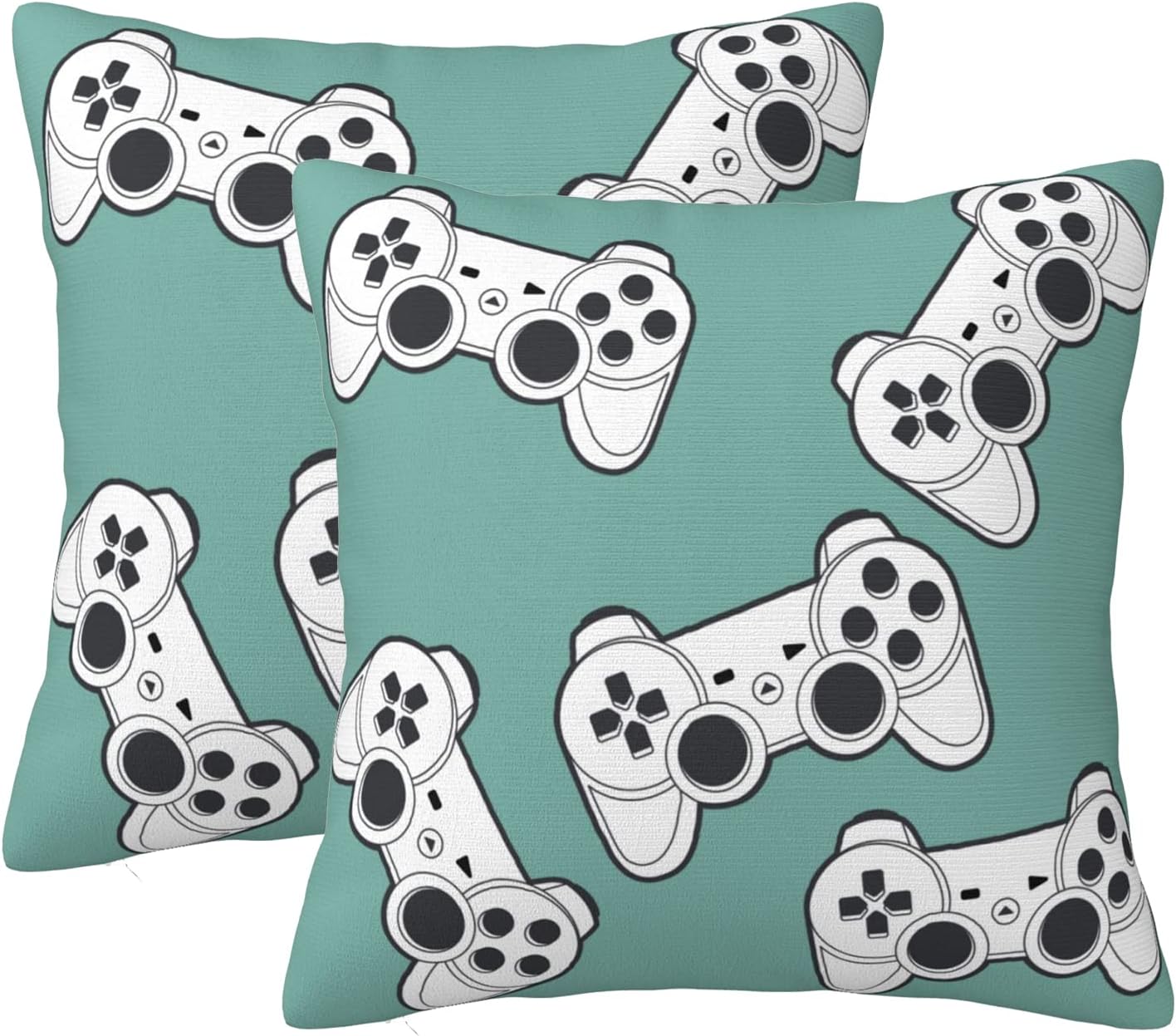 Amazon.com: Limhibu Gamer Controller Video Games Throw Pillow Covers ...