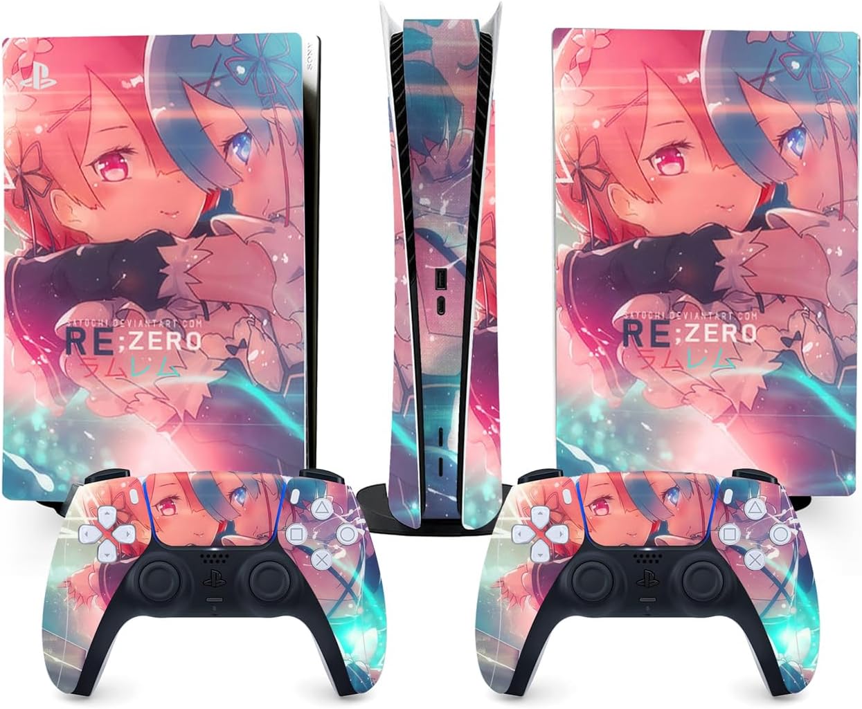 Amazon.com: TANOKAY PS5 Console Skin and Controller Skin Set | Rem ...