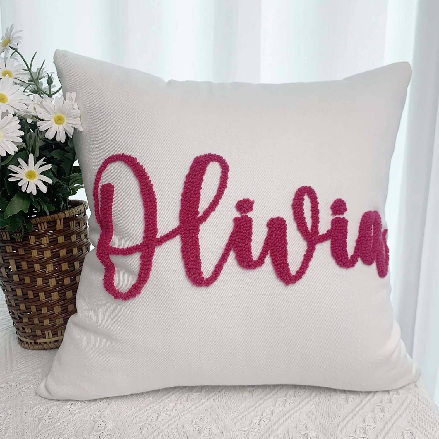 Amazon.com: Sdarrgrow Custom Pillow Cover with Name Personalized ...