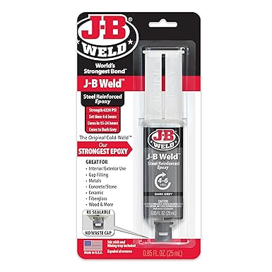 Amazon.com: J-B Weld 50165 25ml Epoxy Syringe, Plain : Industrial ...