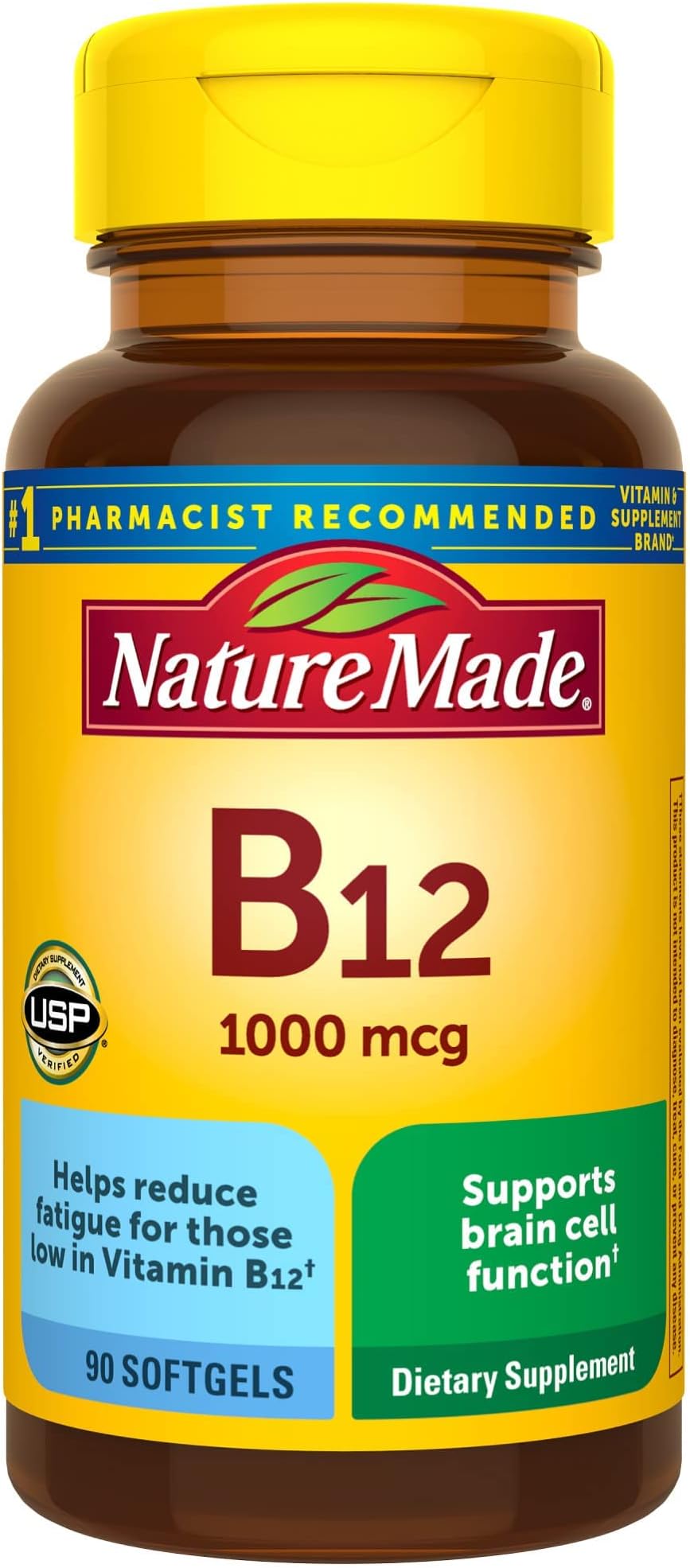 Amazon.com: Vitamin B12 1000 mcg Softgels, 90 Count for Metabolic ...