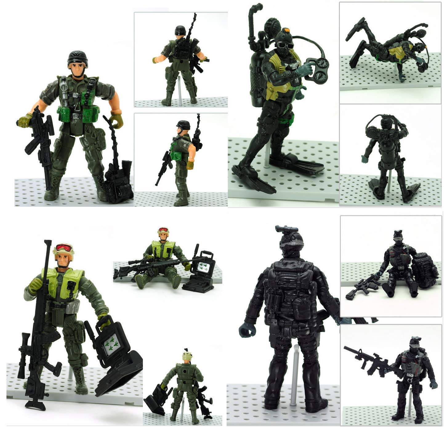 Liberty Imports 12 Pack - Special Forces Army Combat SWAT Soldier ...