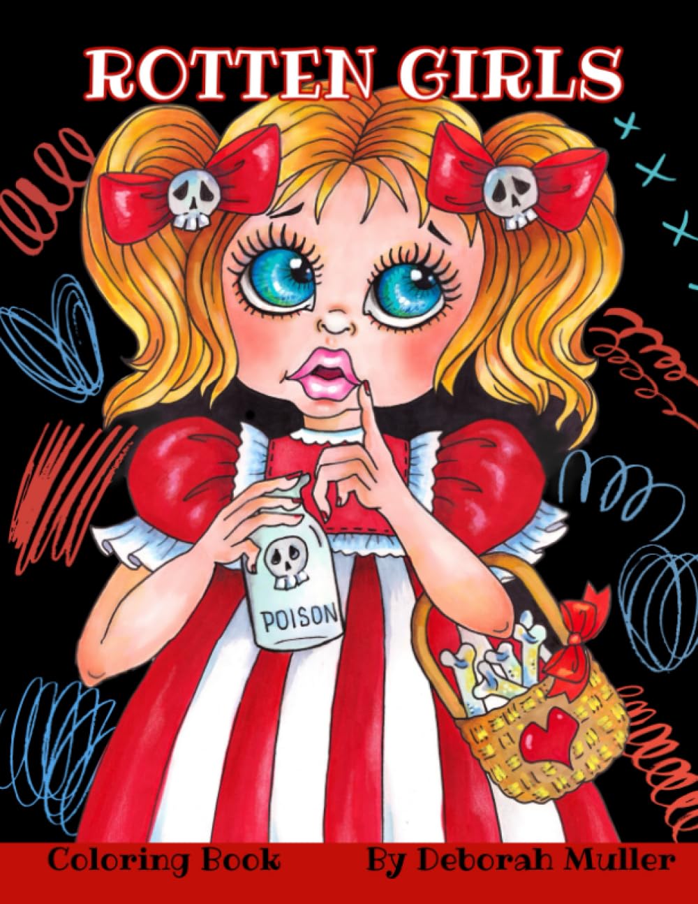 Amazon.com: Rotten Girls: Coloring book for all ages, by Artist Deborah ...