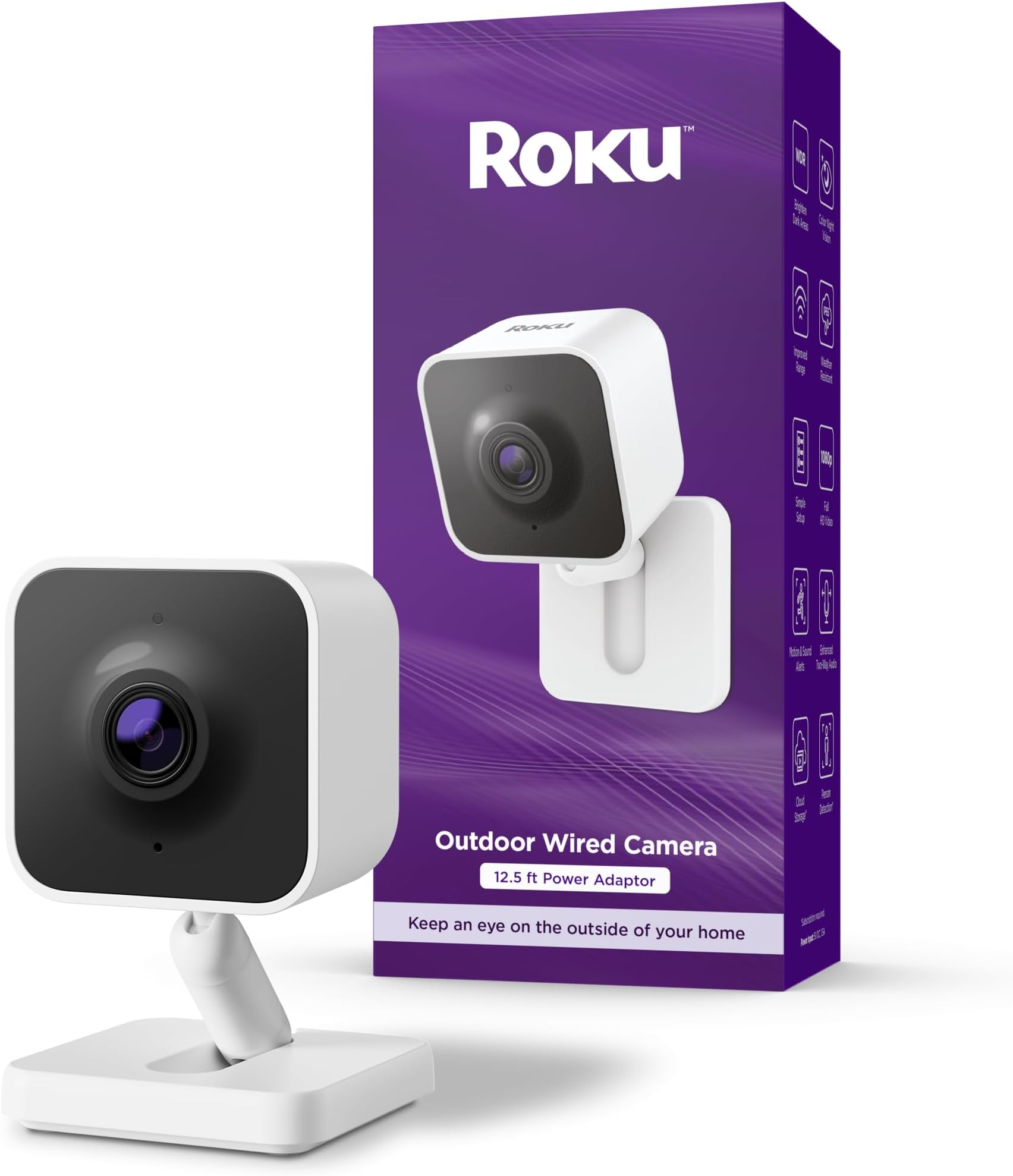 Amazon.com : Roku New Outdoor Camera 2024 - Home Security - IP65 ...
